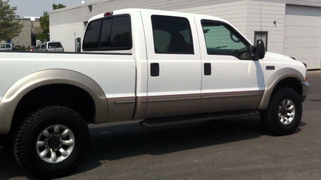 1999 F250 CREW CAB SHORT 4X4 6 SPEED 7.3 POWERSTROKE TURBO DIESEL - YouTube