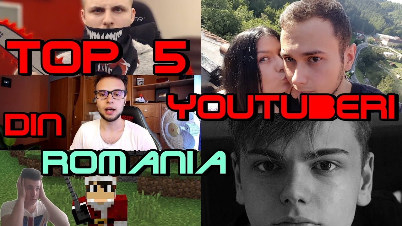 TOP 5 Youtuberi Din Romania - YouTube