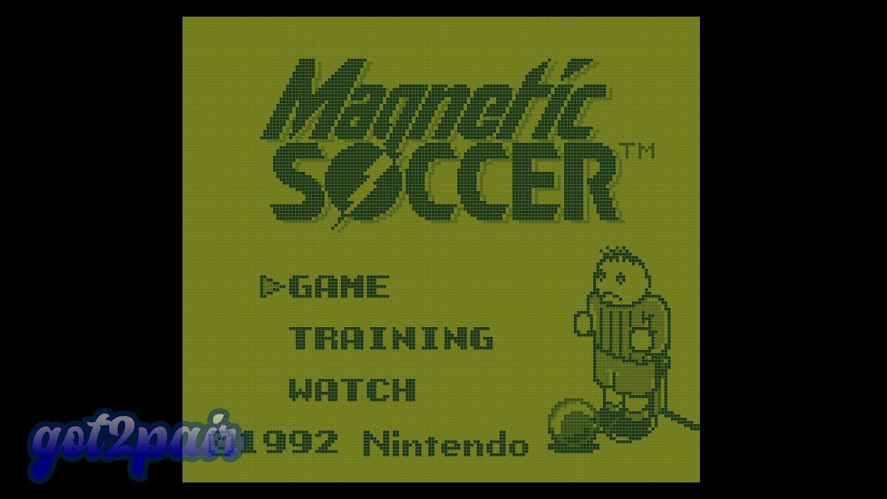 Magnetic Soccer - Nintendo Game Boy - YouTube
