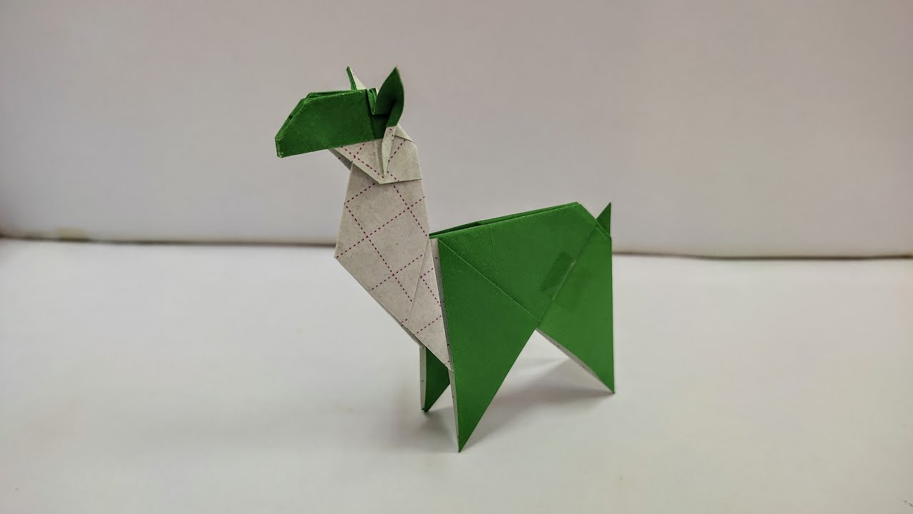 Origami Llama Step By Step - How To Fold Llama - Origami Tutorial - YouTube