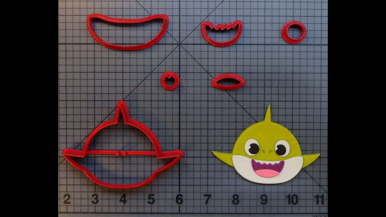 Pinkfong – Baby Shark 266-A852 Cookie Cutter Set - YouTube