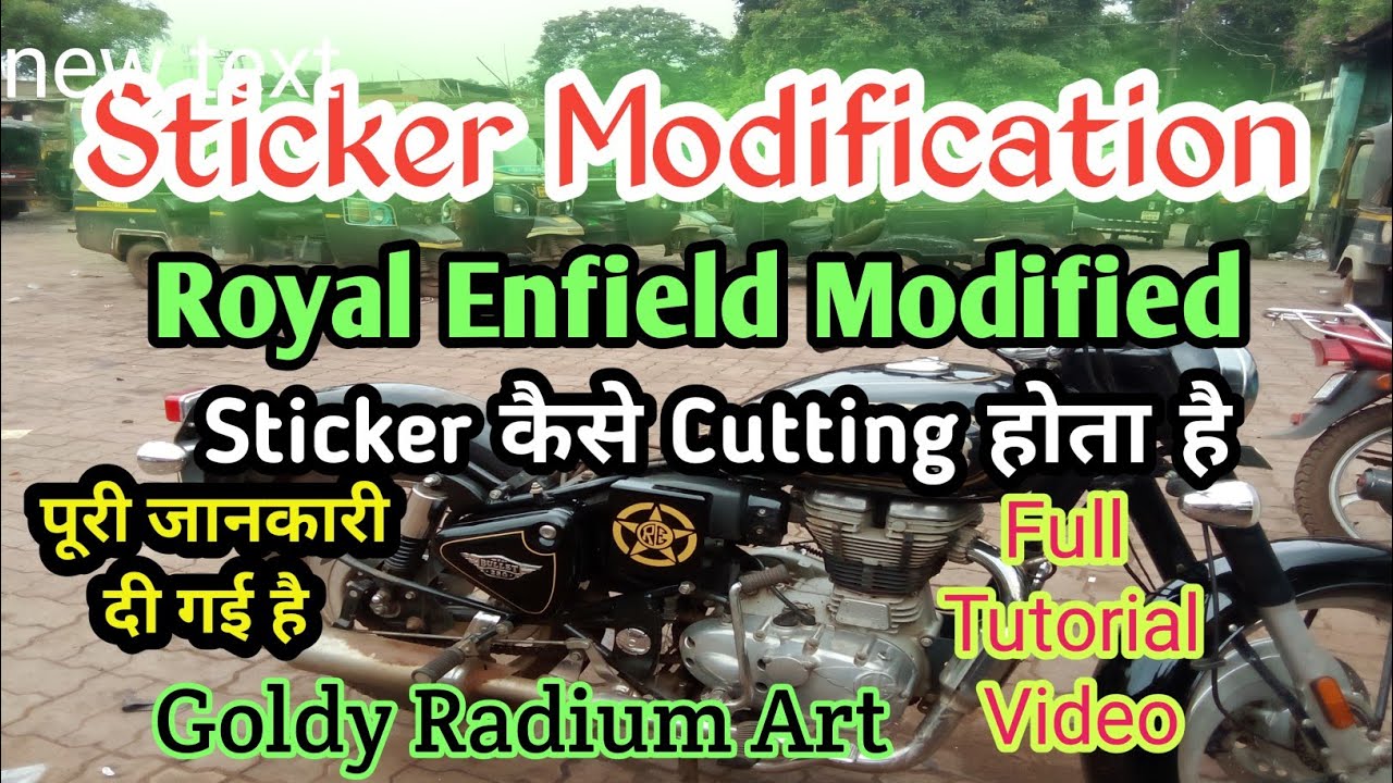 Royal Enfield Sticker Modification | Bullet Sticker Modified - YouTube