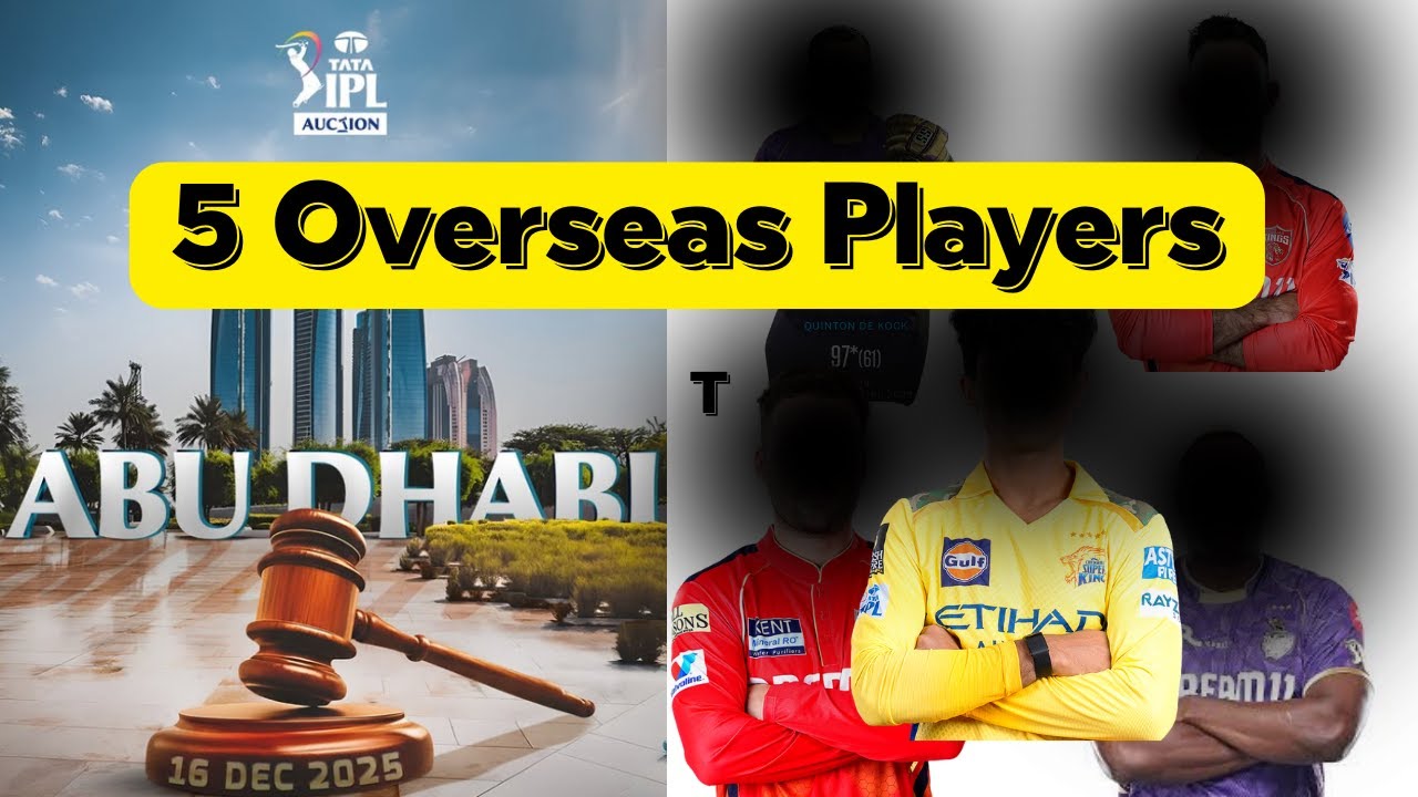 IPL 2026 Auction: 5 BIG Name Overseas Players Every Team Wants - YouTube