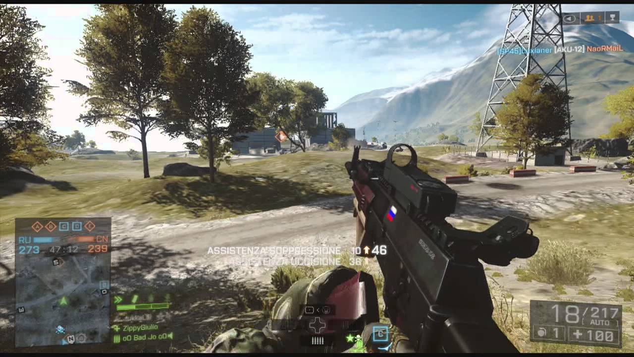 BF4 | Conquista alla Ferrovia Golmud con AK12 Over Power!!! - YouTube