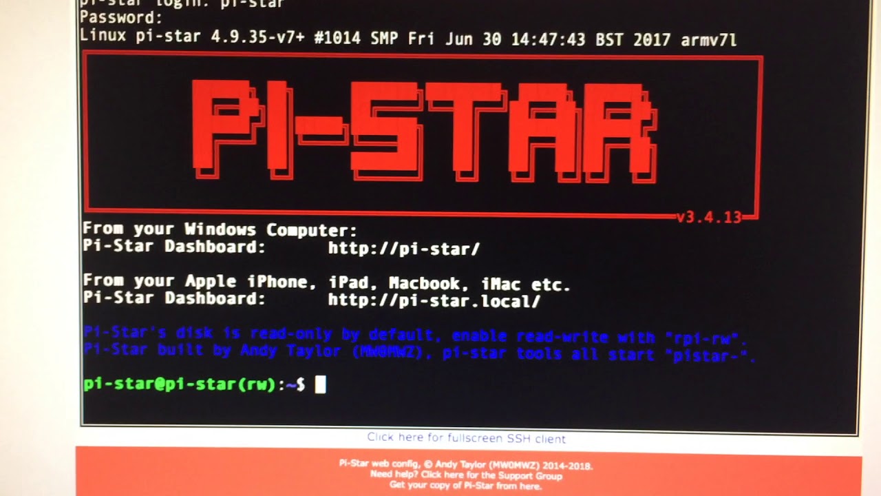 Atualização Pi-Star - YouTube