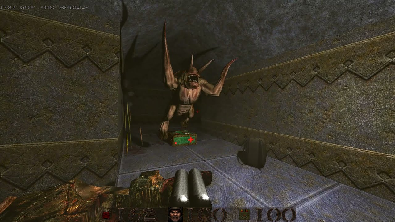 Quake 1 (NIN Ghosts Mod) - E2M5 The Wizard's Manse - YouTube