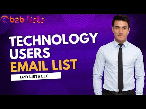 Technology Users Email List – Reach IT Decision-Makers & Tech Buyers ...