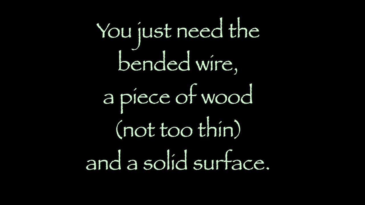 How to straighten bended wire - YouTube