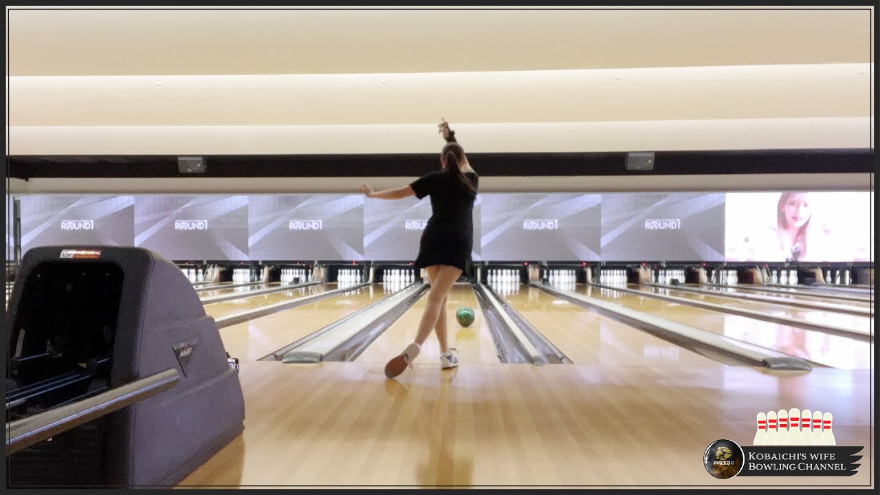 絶好調！フォースが出たよ！ラウワンでKUWATA CUP 2回目の挑戦♡ボウリング女子の練習風景128（Bowling Practice ...