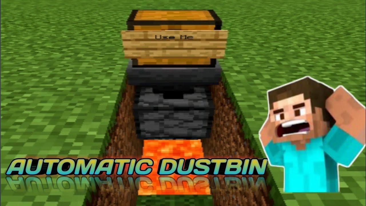 // AUTOMATIC DUSTBIN// Minecraft - YouTube