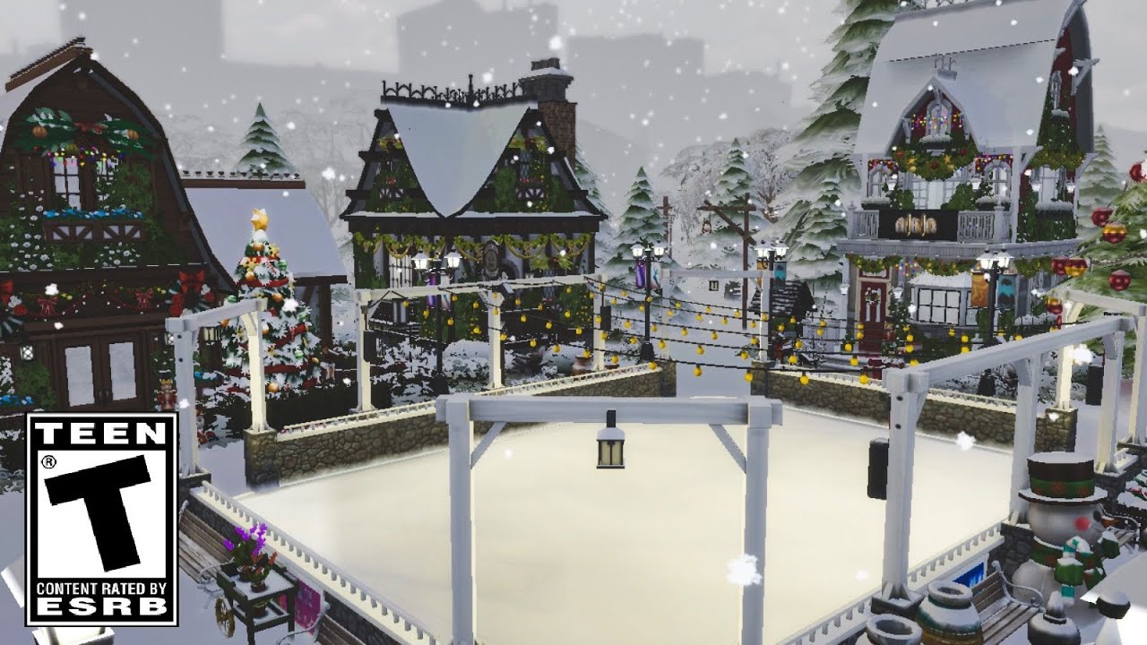 Skating Rink ⛸️ ️ // The Sims 4 Speed Build - YouTube