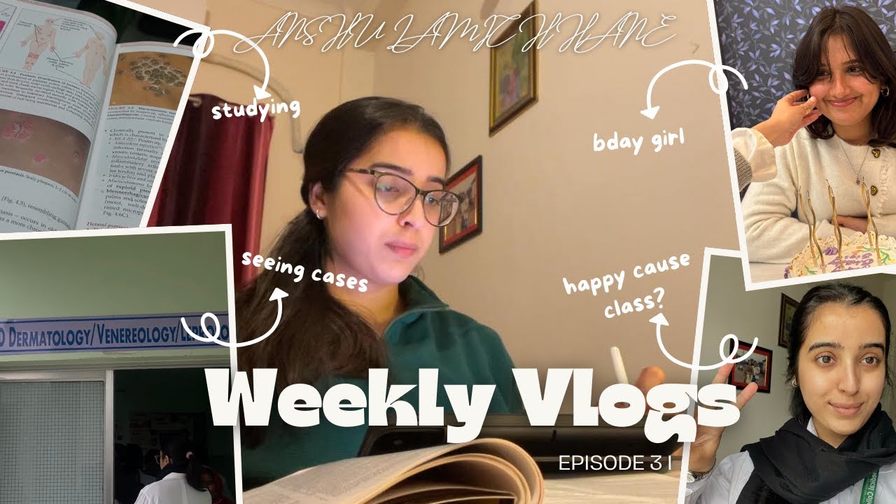 med school diaries || dermatology posting, classes, study & chill, fun with friends, daily vlogs ...