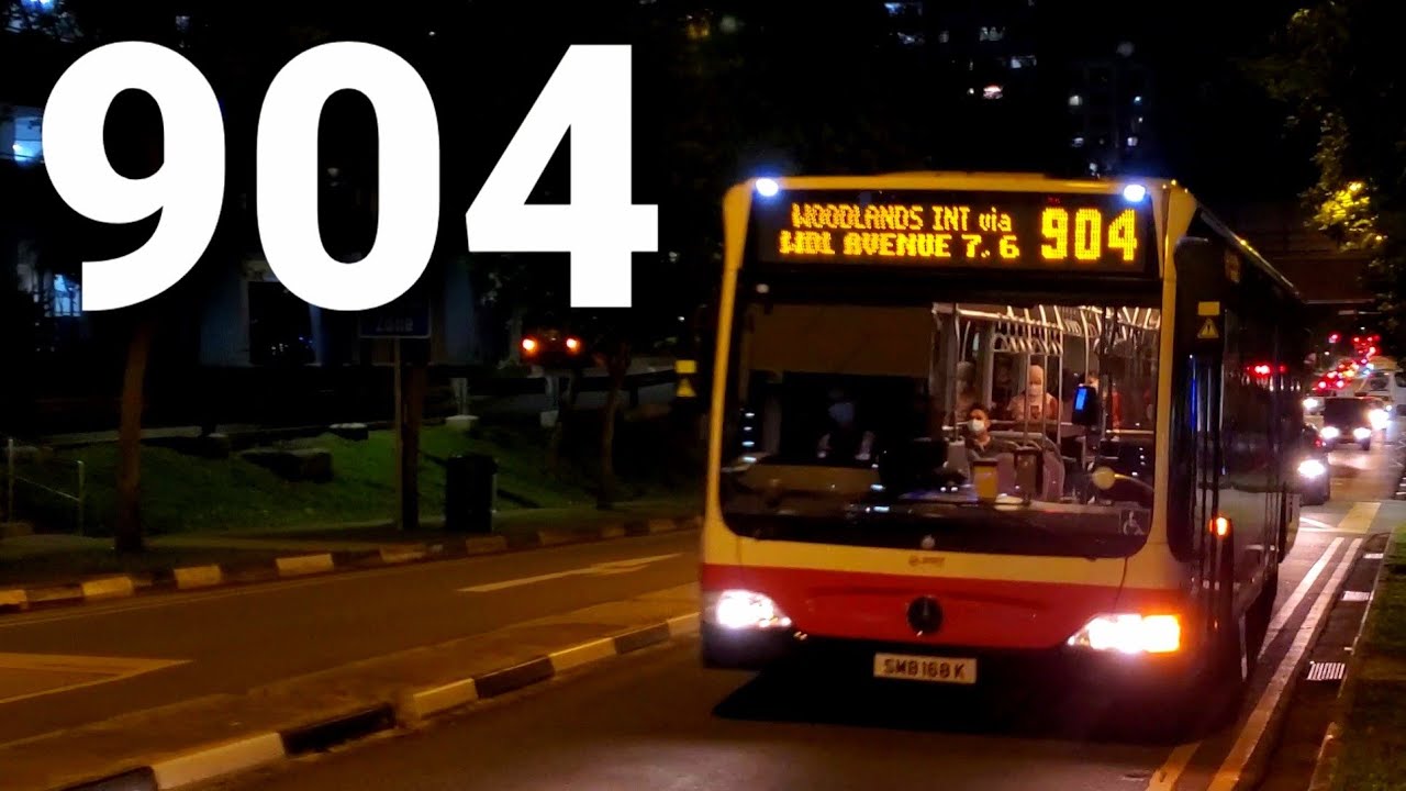 SMRT Bus Service 904 [Mercedes-Benz O530 Citaro (Batch SMRT) Debut ...