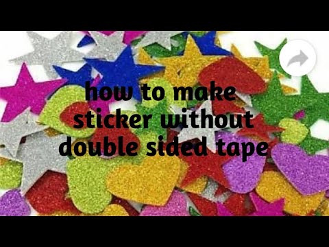 How to make sticker without double sided tape - YouTube