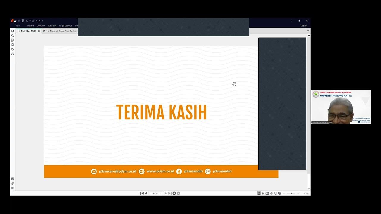Video Pelatihan Admin TUK Mandiri P3SM - YouTube