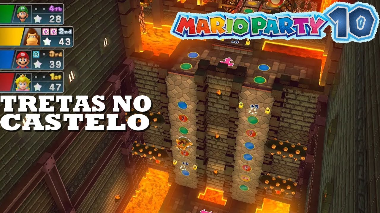 TRETAS NO CASTELO! MARIO PARTY 10 - CHAOS CASTLE - Mario X Peach X ...