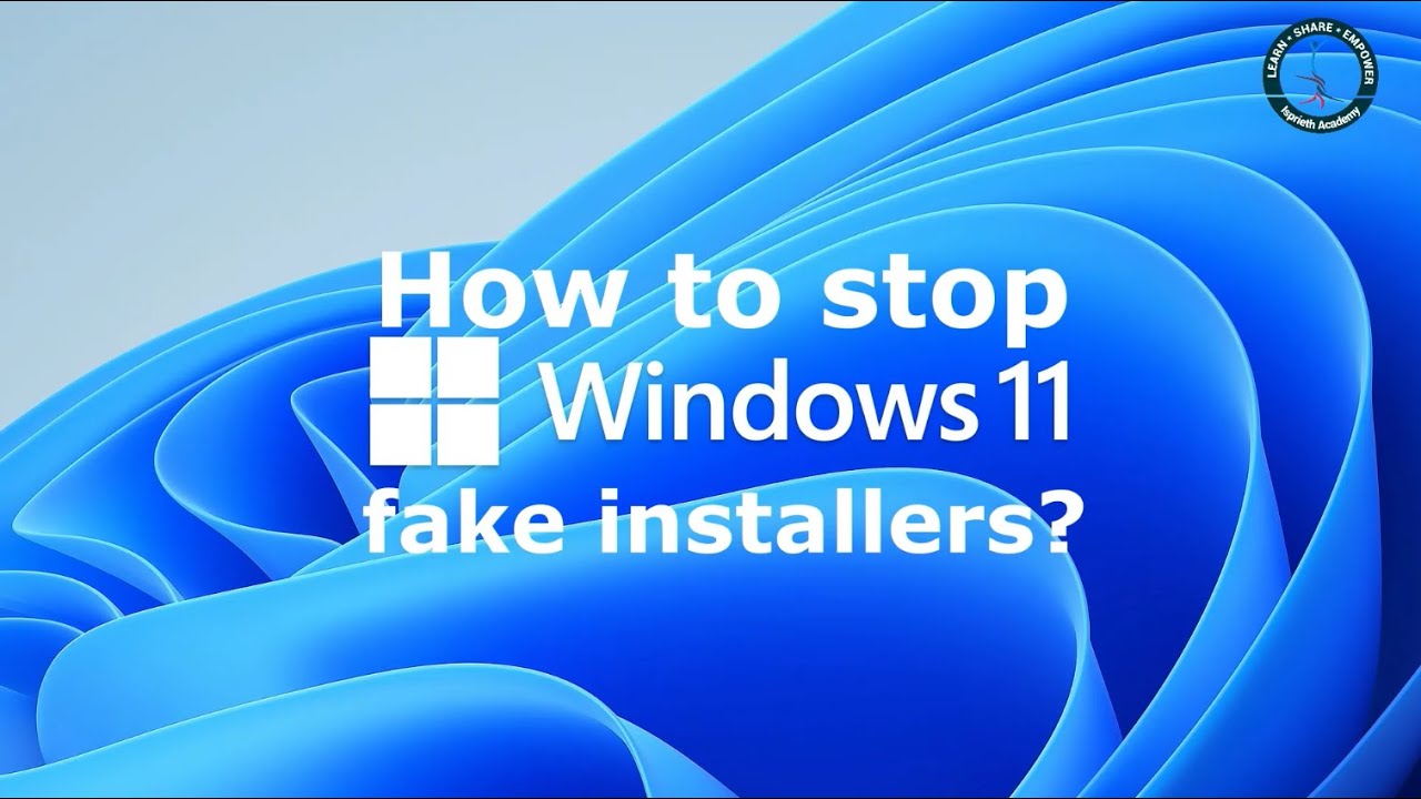 Fake Windows 11 installers - YouTube