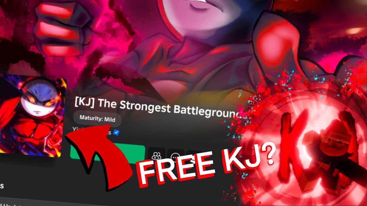 ROBLOX the The strongest battleground FREE KJ update #roblox # ...