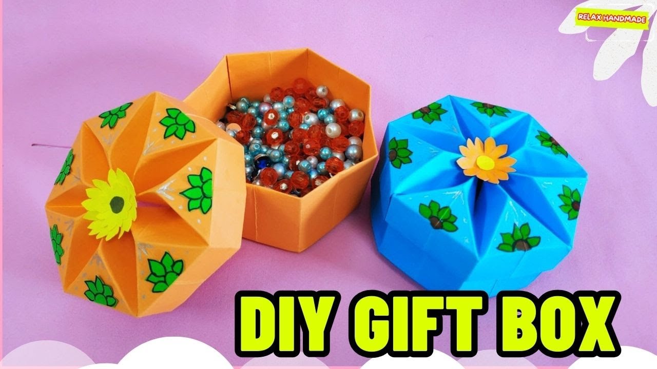 How To Make Origami Gift Box | DIY Gift Box | Origami paper craft ideas ...
