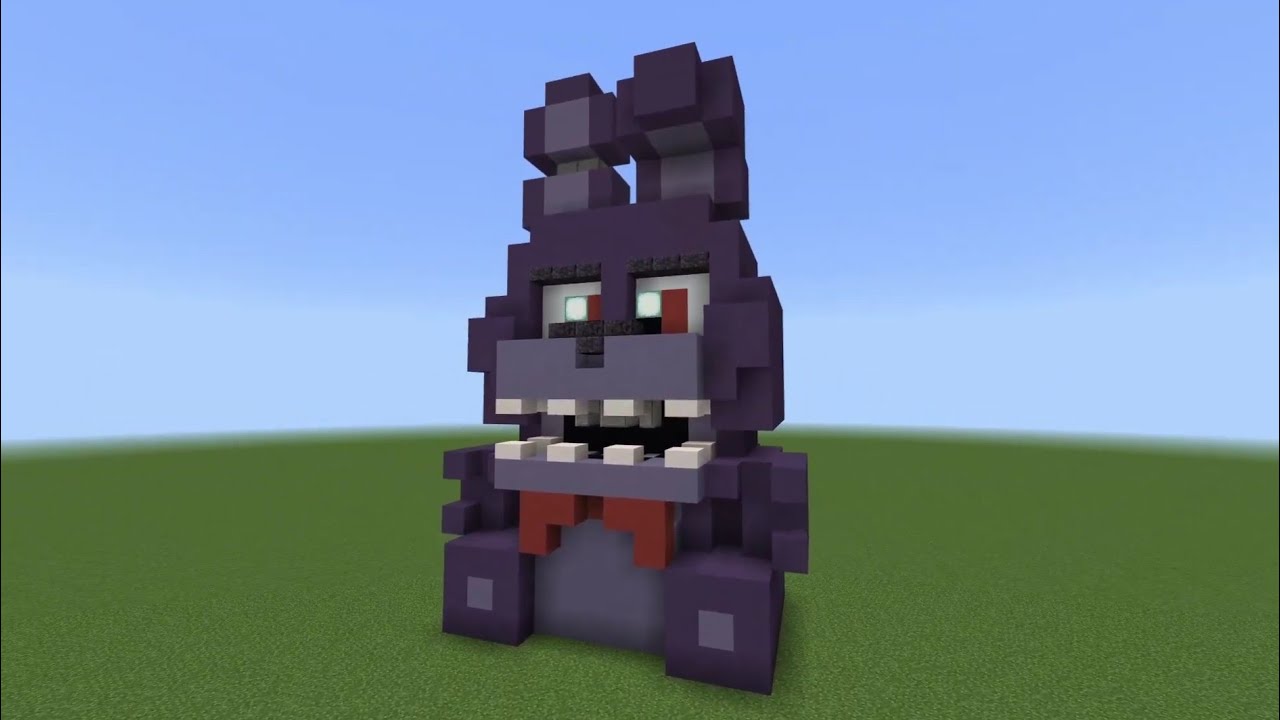 How to build FNAF1 Bonnie in Minecraft (with action feature) - YouTube