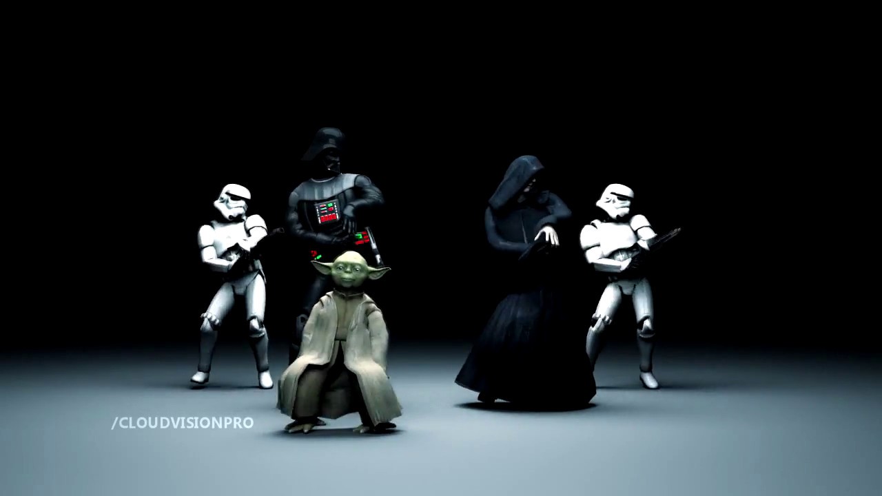 Darth Vader Yoda and Sidious Dancing - YouTube