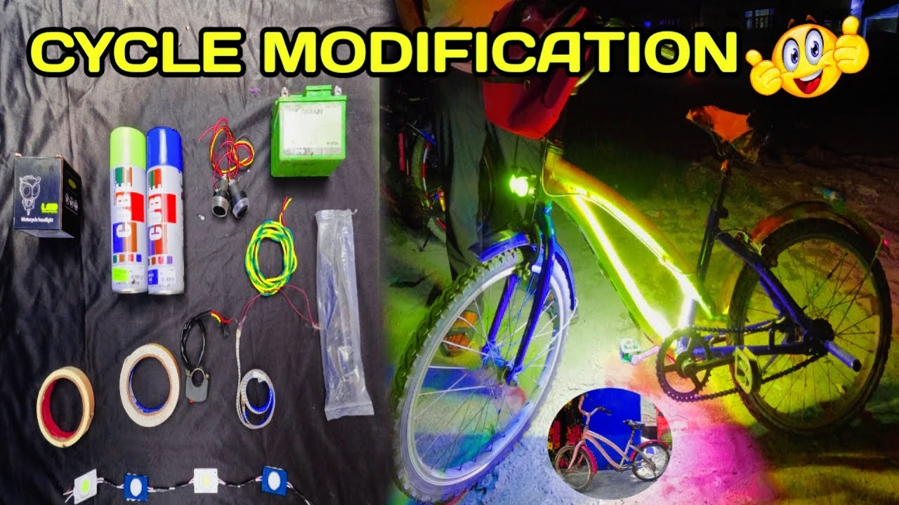 mini cycle modification || cycle ko modify kaise karen || Ghar per hi ...
