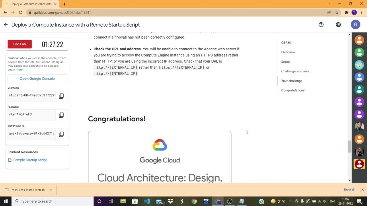 Deploy A Compute Instance With A Remote Startup Script Youtube
