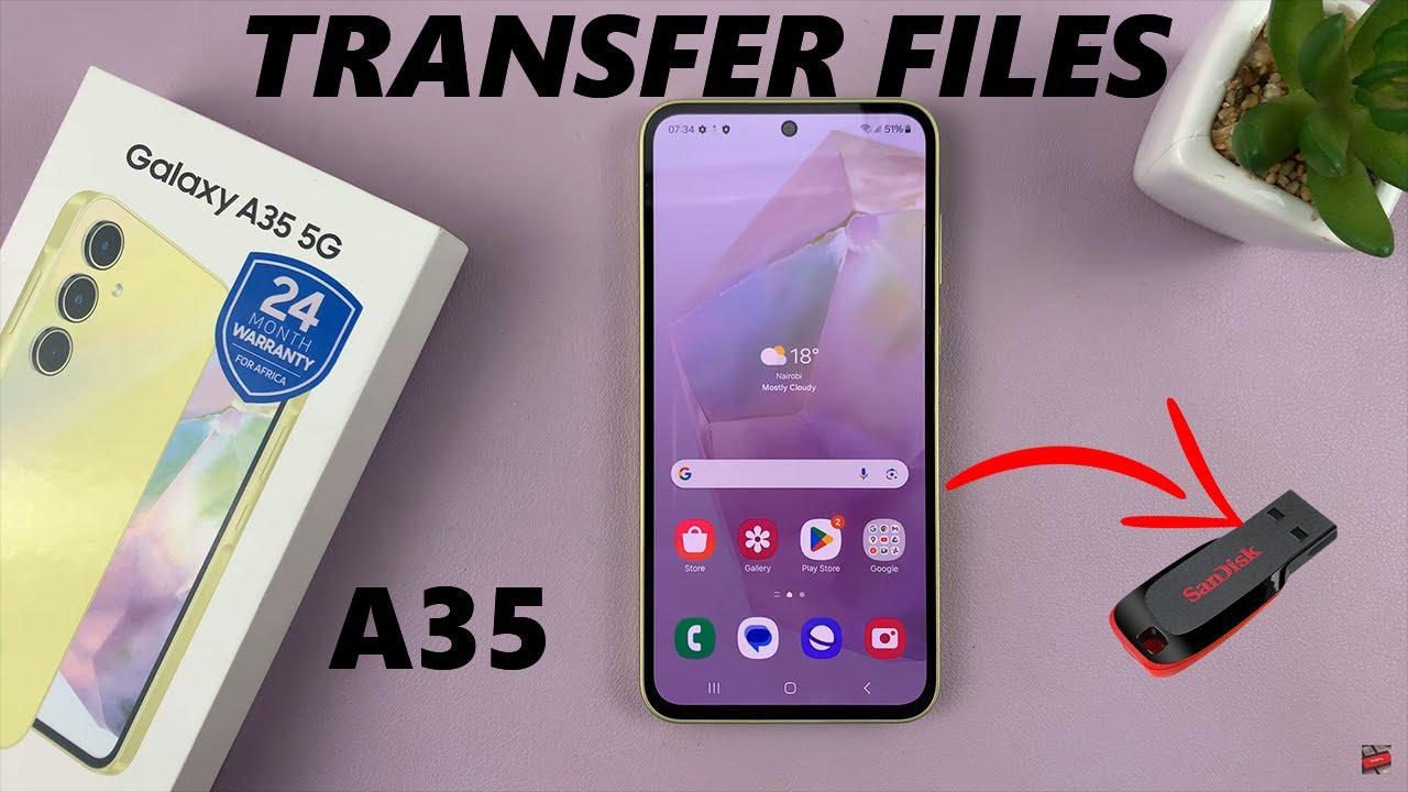 How To Transfer Files From Samsung Galaxy A35 5G To USB Flash Drive ...
