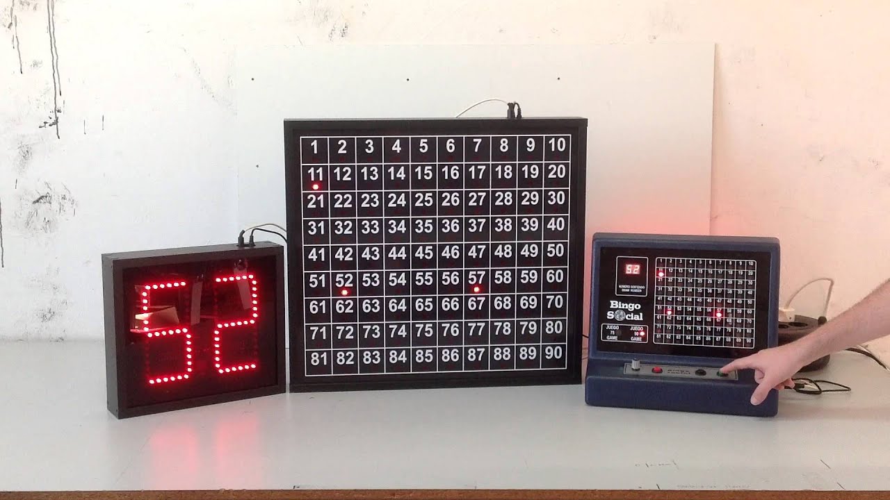 Bingo Electrónico Bingo Social, con DISPLAY y MINI PANTALLA - YouTube
