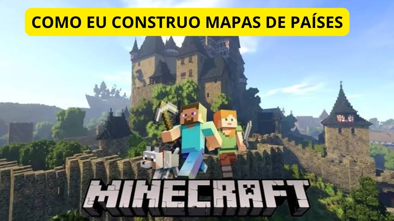 Como eu construo mapas de países no Minecraft - YouTube