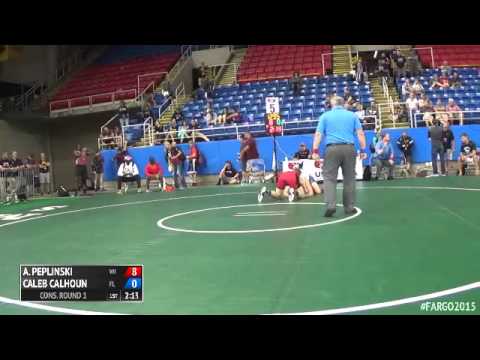 195 Cons. Round 1 - Caleb Calhoun (Florida) vs. August Peplinski ...