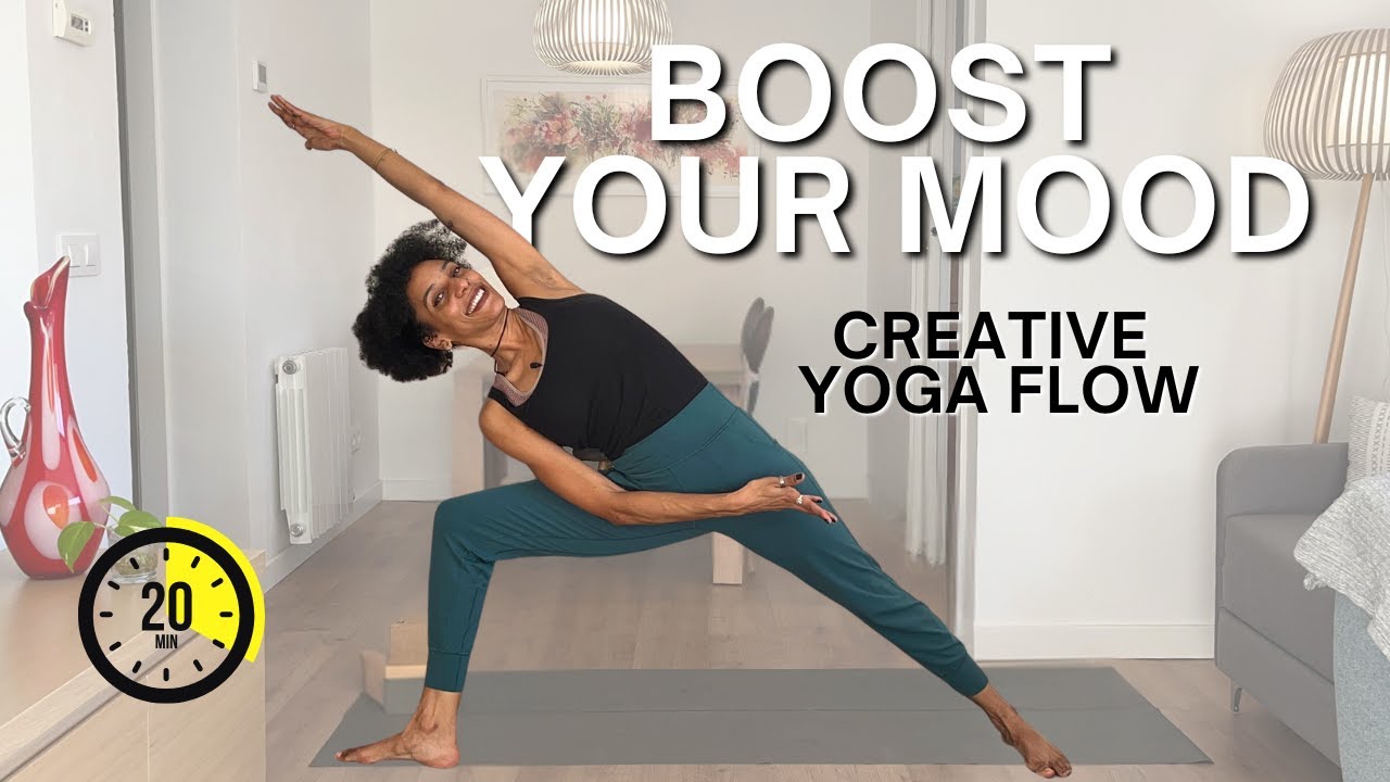 Creative Yoga Flow to Boost Your Mood & Spark Joy - YouTube