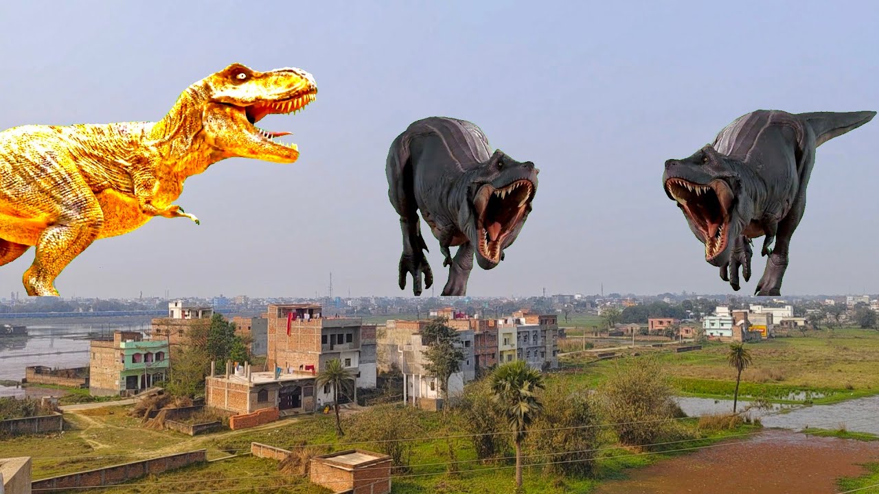 T rex chase dinosaur 🦖🦖🦖🦖 #dinosaurs #dinosaur #jurassicworld - YouTube