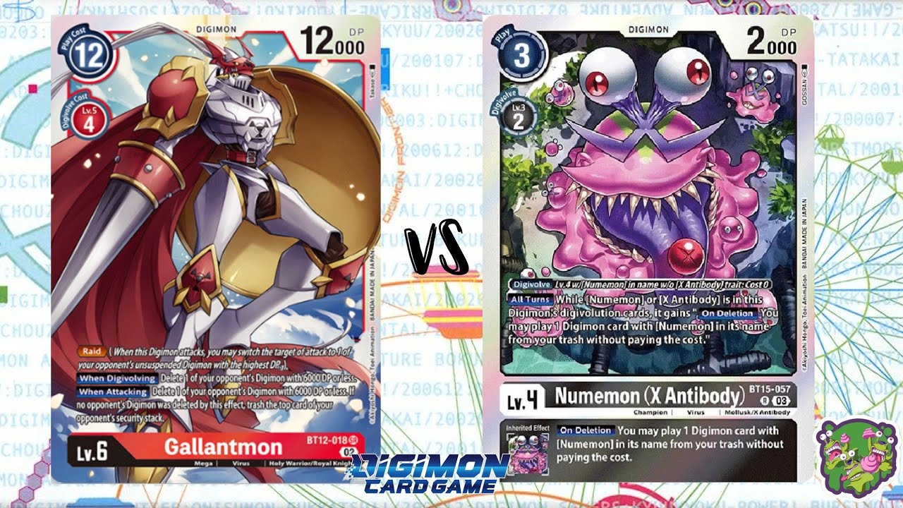 DIGIMON TCG: Local match Gallantmon (Red) vs Numemon X (Black) | THIRD ...