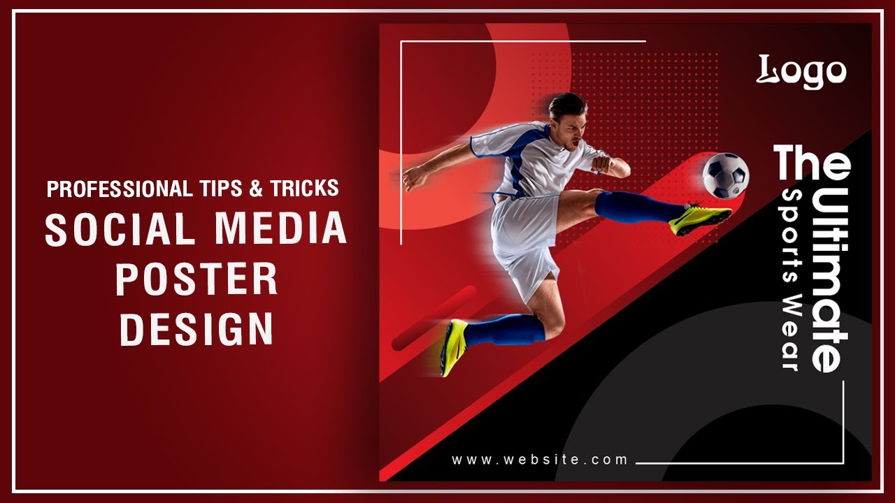 Sports Wear Social Media Post Design Tutorial Coreldraw | banner ...