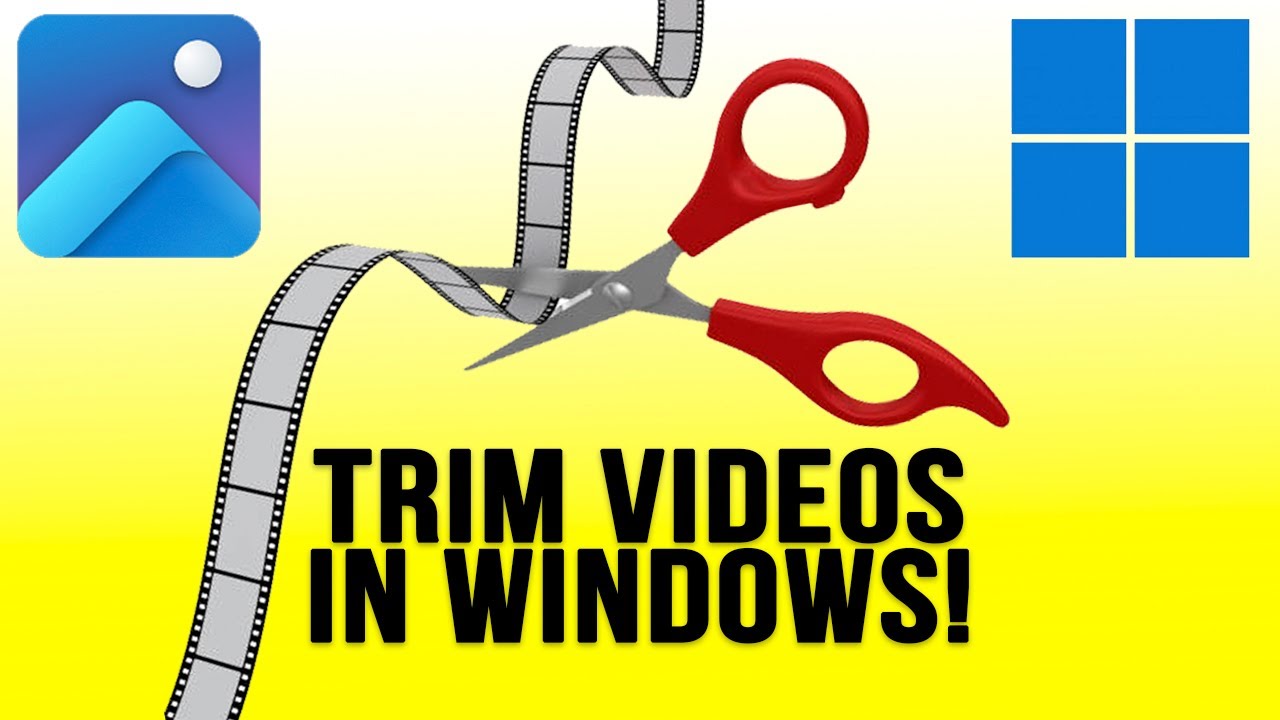 How to Trim\Cut a Video in Windows with no Additional Software - YouTube