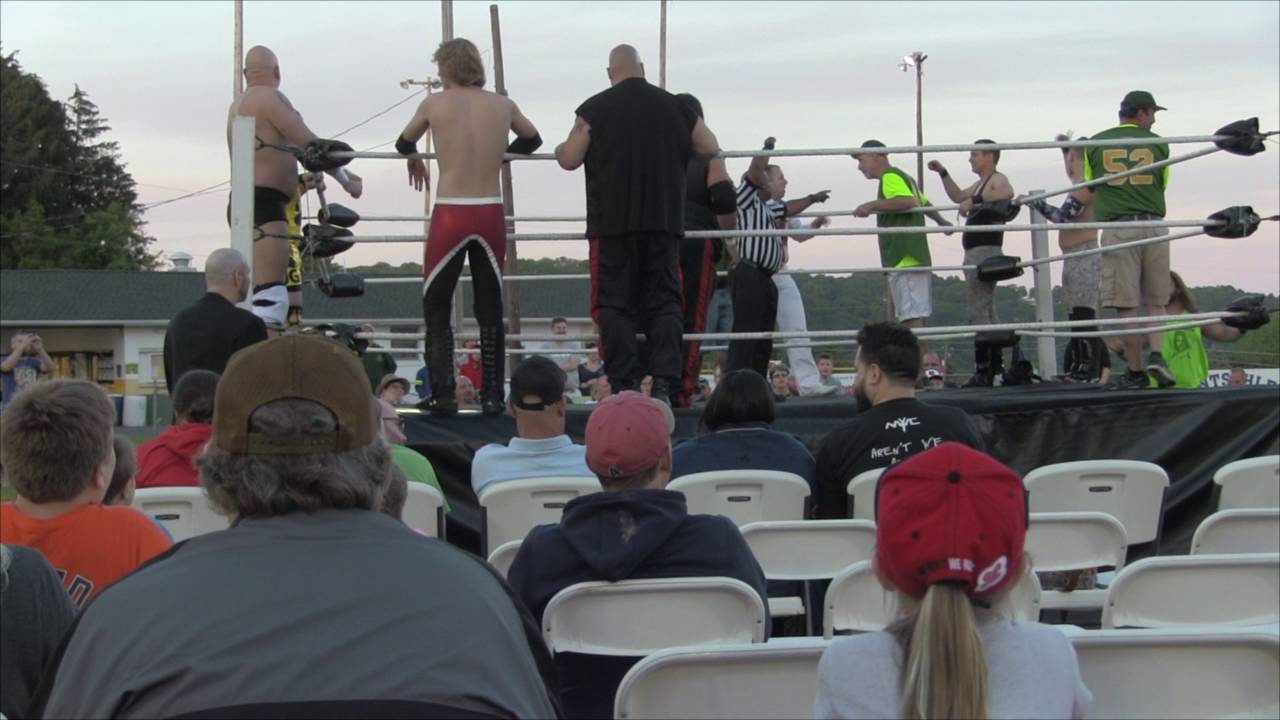 ECWF - 8 Man Over the Top Rope Tag Team Match 10 June 2016 - YouTube
