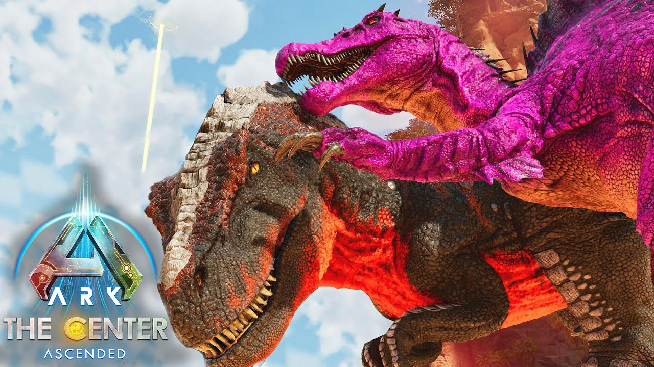 SPINOSSAURO X REX ALPHA!!! ARK: The Center 18 - YouTube