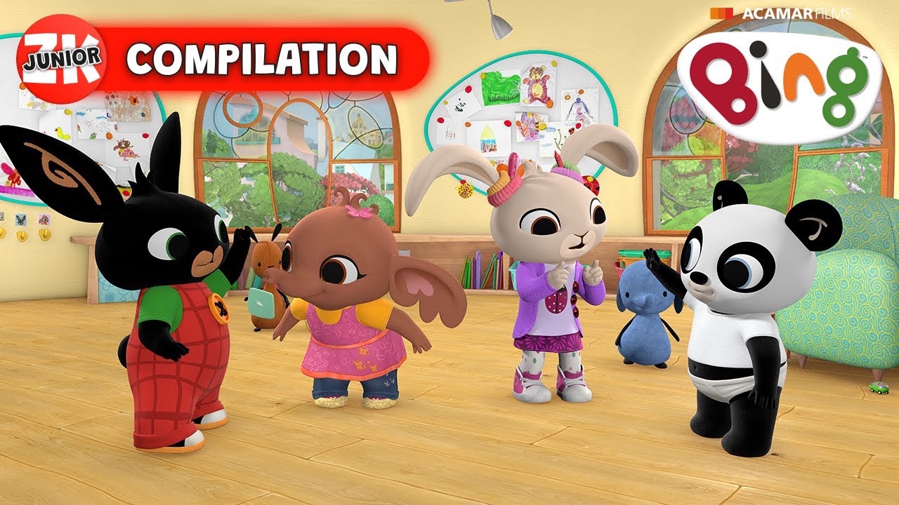 Bing & His Friends Play Fun Games! | Bing Clip Compilation | ZeeKay ...