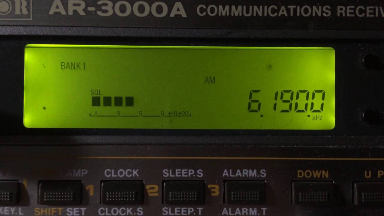 Shortwave 49 meter band AOR ar-3000 - YouTube