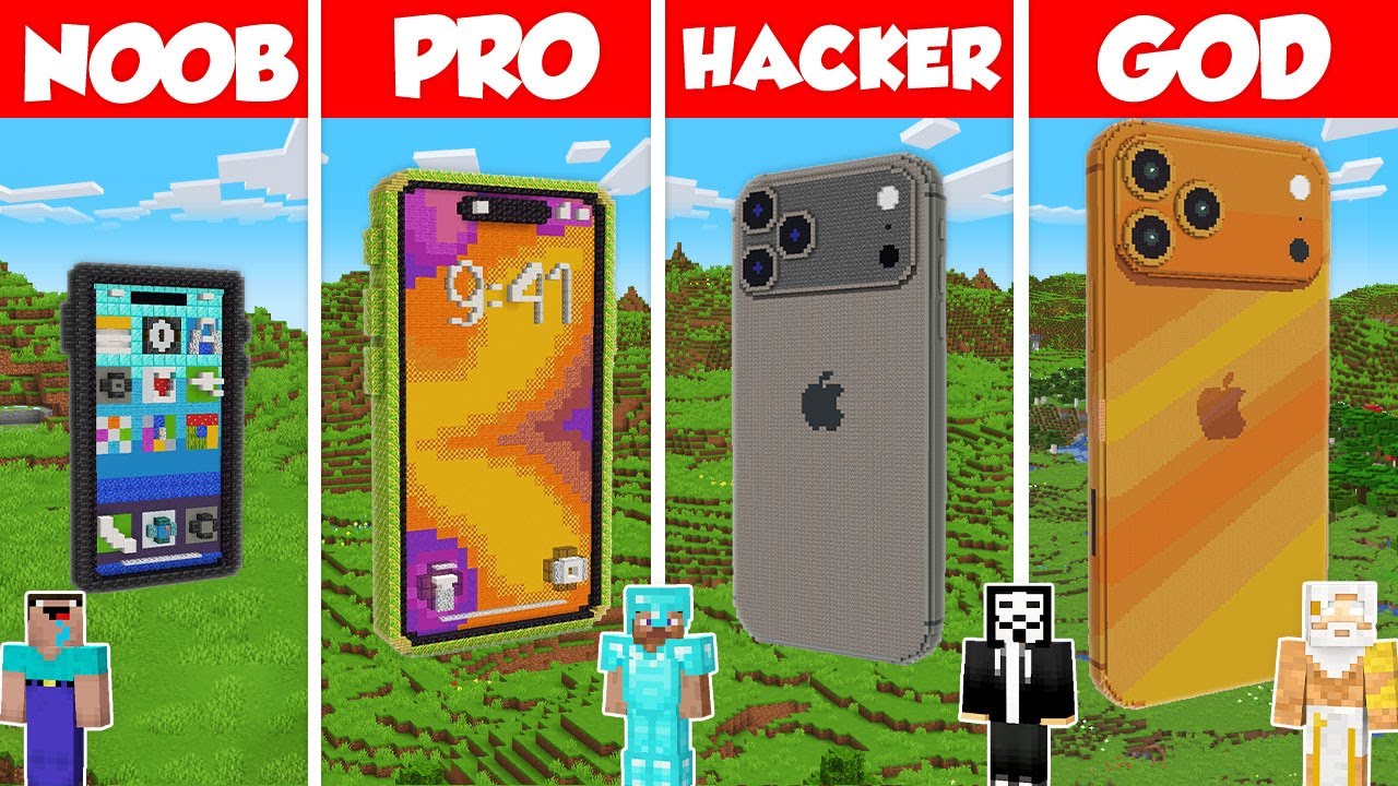 iPhone 17 Pro Max Build Battle Challenge - Noob vs Pro vs Hacker vs God ...