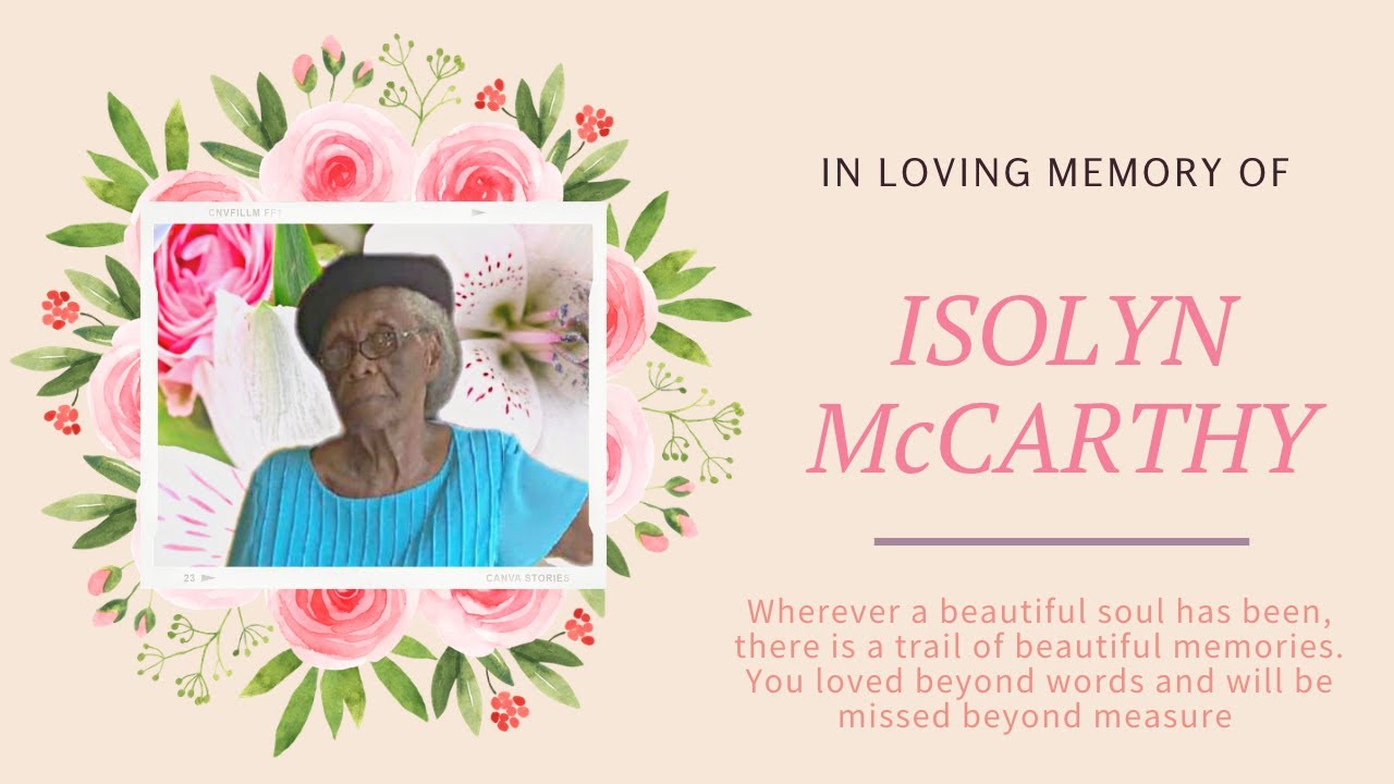 Thanksgiving Service for Isolyn McCarthy - YouTube