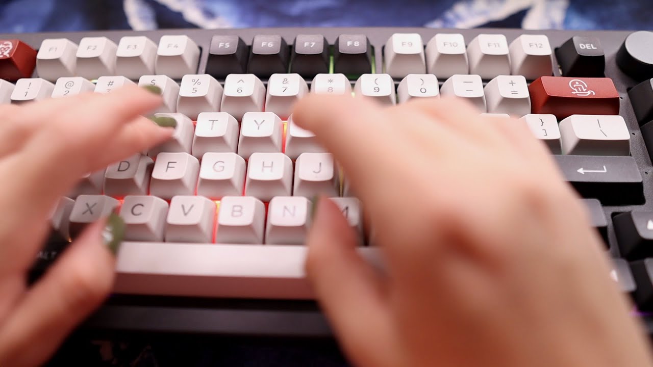 ASMR Typing on 3 different Keyboards - No Talking - YouTube