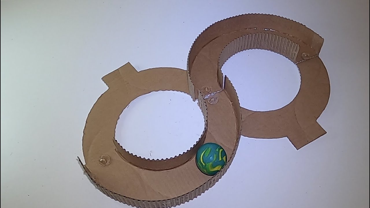 Cardboard games roll the ball | cardboard game for kid - YouTube