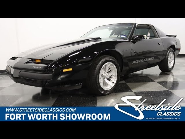 Black Pontiac Firebird Formula