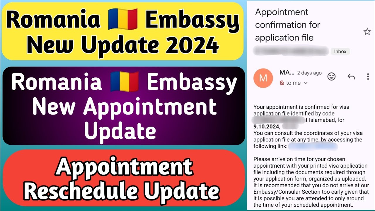 Romania 🇷🇴 Embassy New Update | Romania Embassy Appointment Update ...