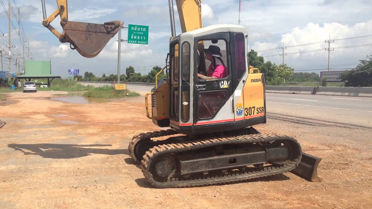 ขายแล้ว SOLD cat 307 bsr - YouTube