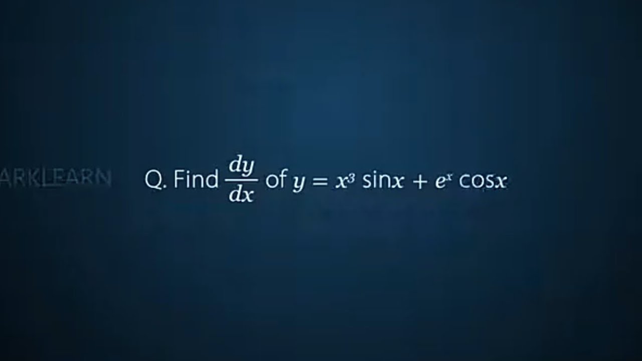 Differentiation - Problem 1 | Single variable calculus - YouTube