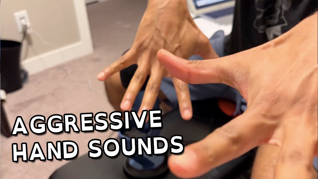 ASMR👋 - Fast aggressive hand sounds & Finger flutter, erratic ...