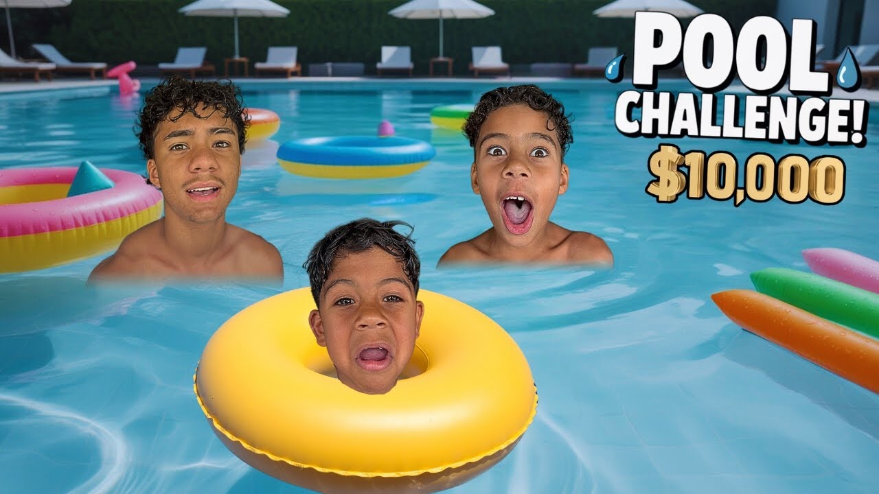 FINAL SUMMER CHALLENGE – LAST TO LEAVE THE POOL! - YouTube